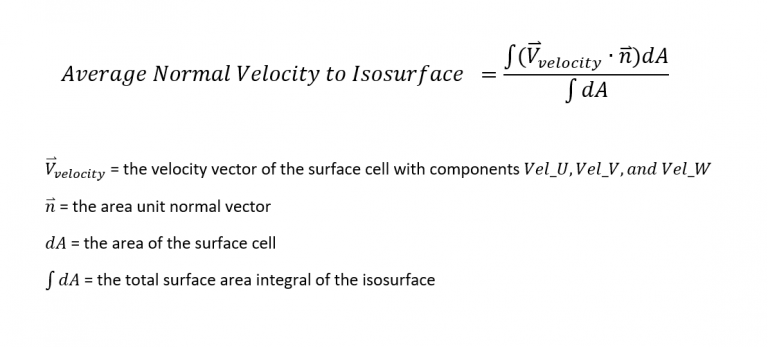 Calculating Average Normal Velocity to Iso-Surface - Tecplot Knowledge Base