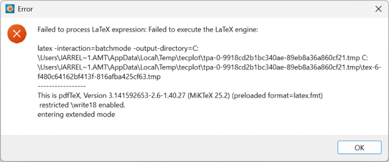LaTeX support and Troubleshooting with MiKTeX - Tecplot Knowledge Base